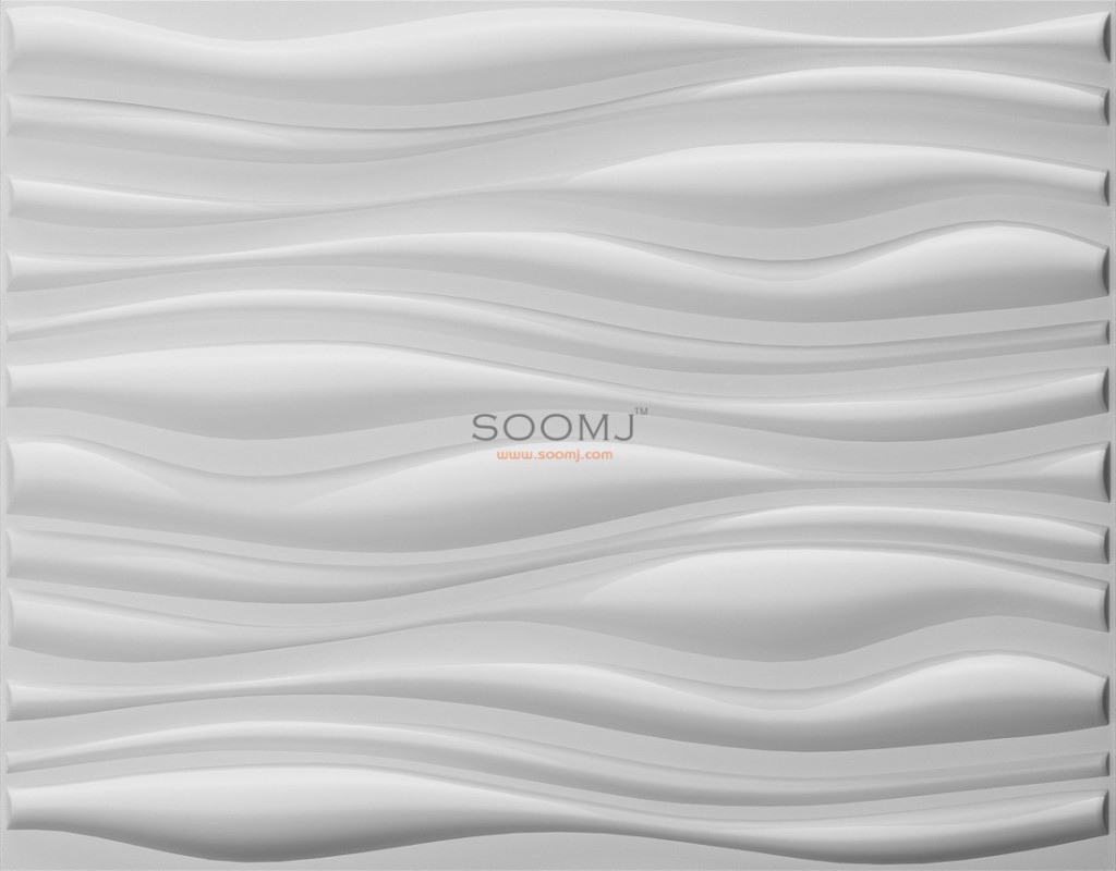 » Embossed Effect Decorative 3D wall Panels Plant Fiber Material ...